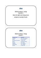 AQA Physics GCSE (9-1) Study and Revision Cards - Paper 1 | Teaching ...