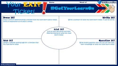 @AllRoundRes Plenary Activities! #GetYourLearnOn! | Teaching Resources