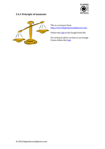 Principle of moments | Teaching Resources