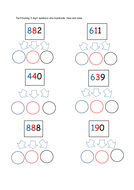 Place Value- Partitioning numbers into tens and one; hundreds, tens and ...