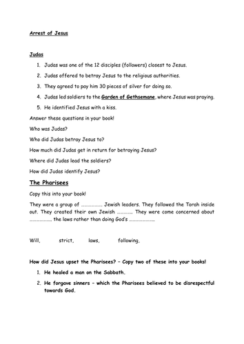 Arrest of Jesus | Teaching Resources