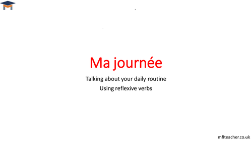 French - Daily routine presentation | Teaching Resources