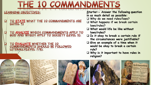 Judaism - The 10 Commandments | Teaching Resources