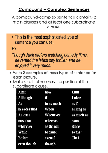 Complete sentence skills lesson - correcting splices, fragments and run ...