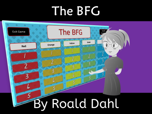 BFG The Big Friendly Giant Roald Dahl Novel Study Review | Teaching ...