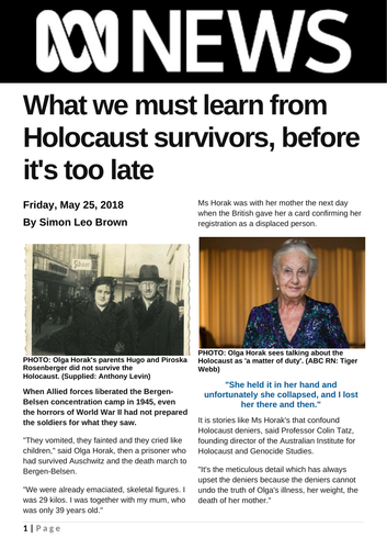 The Holocaust | Teaching Resources