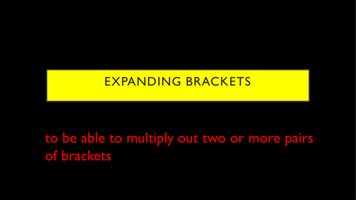 Expanding two or more pairs of brackets(Distributive rule) | Teaching ...