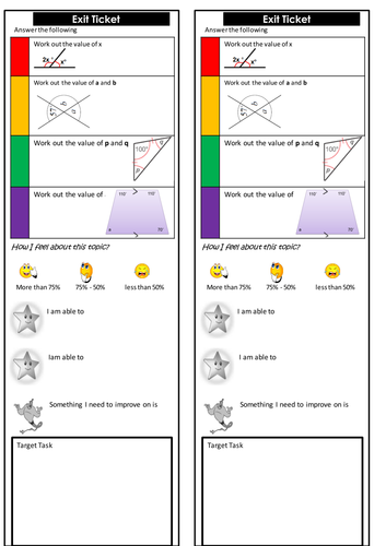 Angles DIRT sheet | Teaching Resources
