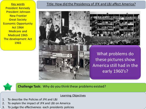 USA: How did the Presidencies of JFK and LBJ affect America (New ...