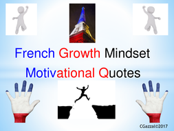 French Growth Mindset/ Motivational Printable Display Posters ...