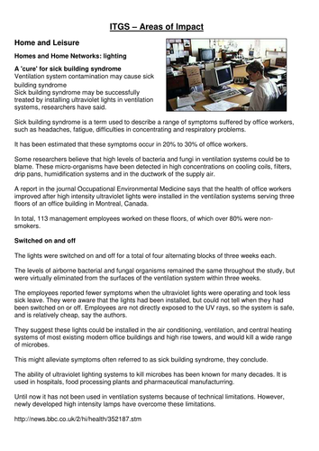 International Baccalaureate – ITGS – Strand 2 - SL/HL – Home and ...