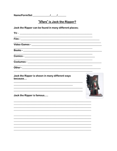 Jack the Ripper - Media Myths - How is Jack seen in Popular Culture ...