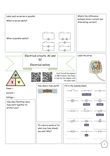 Bitesize Electricity Revision | Teaching Resources