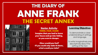 The Diary of Anne Frank - The Secret Annex by TandLGuru - Teaching ...