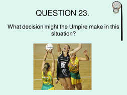 Netball Wet Weather Quiz | Teaching Resources