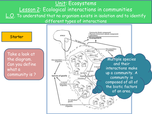 Ecological interactions | Teaching Resources