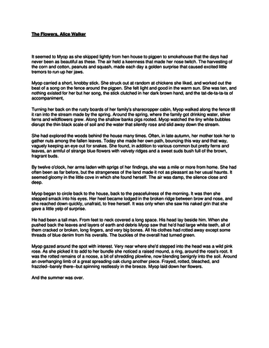 Year 7/8: Short Stories 3 Lessons | Teaching Resources