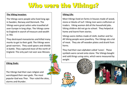 Who were the Vikings double lesson including assessment based on new ...