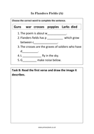 In Flanders Fields by John McCrae: PPT, poem and worksheets | Teaching ...