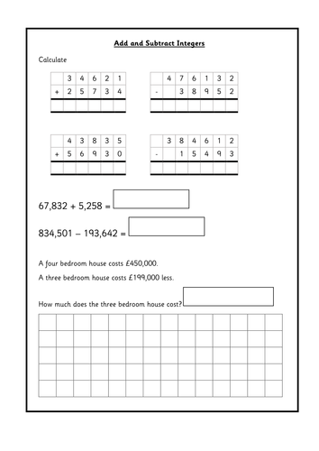 Year 6 - Four Operations Full Unit Worksheets x 39 | Teaching Resources