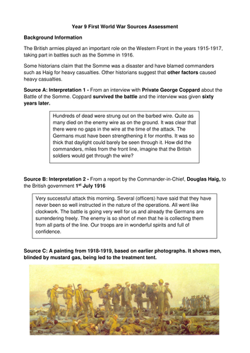 First World War - Lesson 7 | Teaching Resources