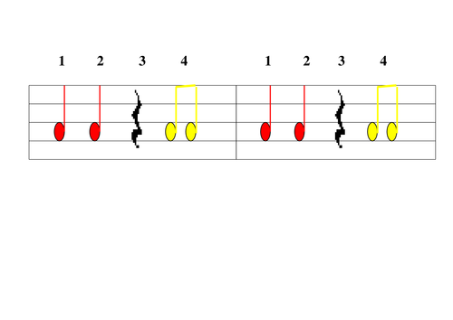 Easy-to-use music composition sheets, grid and staff format, fab and ...