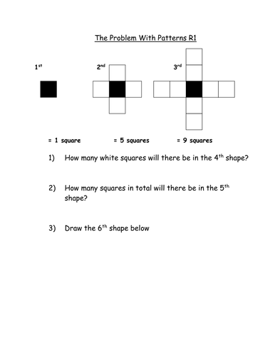 Problem solving with Patterns in maths | Teaching Resources