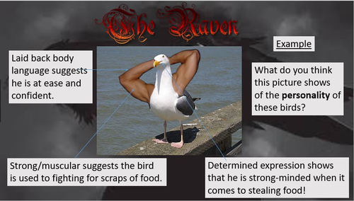 The Raven, Poetry Lesson, by Edgar Allan Poe | Teaching Resources