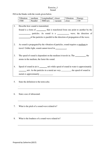 Sound - Year 8, KS3 stage | Teaching Resources