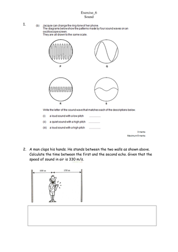 Sound - Year 8, KS3 stage | Teaching Resources