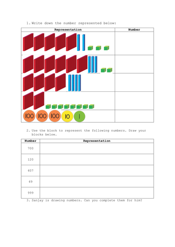 Year 3 White Rose Place Value Week 1 | Teaching Resources