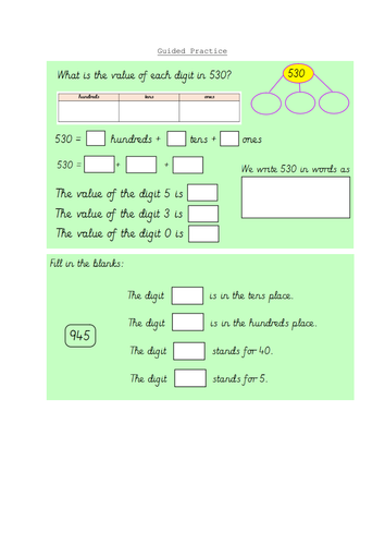 Year 3 White Rose Place Value Week 1 | Teaching Resources