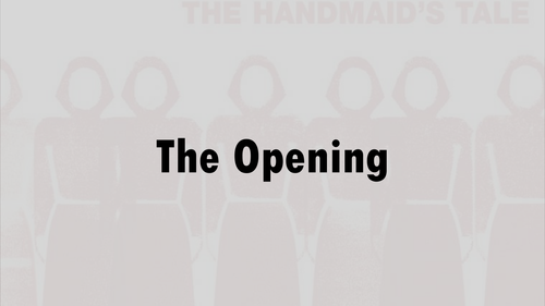The Handmaid's Tale: Chapter 1 | Teaching Resources