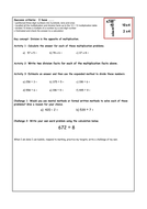 Y4 Division Worksheets | Teaching Resources