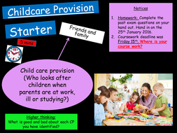 GCSE AQA Child Development: Child Care Provision- Grandparents and ...