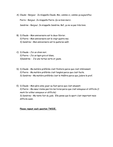 Year 7 French Mastery Pack - Studio 1 - New assessments | Teaching ...