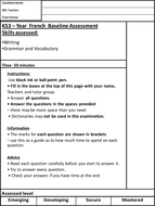 Year 9 French Mastery Pack - Studio 3 Rouge - New assessments ...
