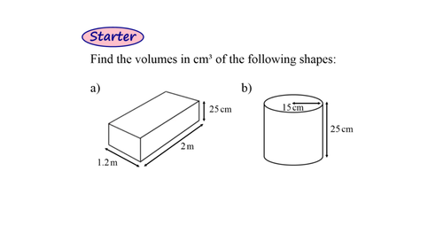 Volume to Money Contextual Problems | Teaching Resources