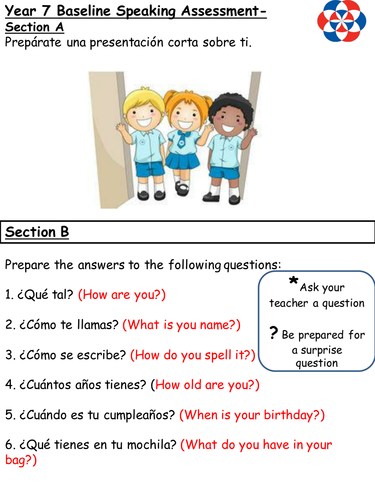 Year 7 Spanish Mastery Assessment Pack - Listos 1 - New assessments ...