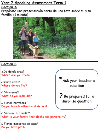 Year 7 Spanish Mastery Assessment Pack - Listos 1 - New assessments ...