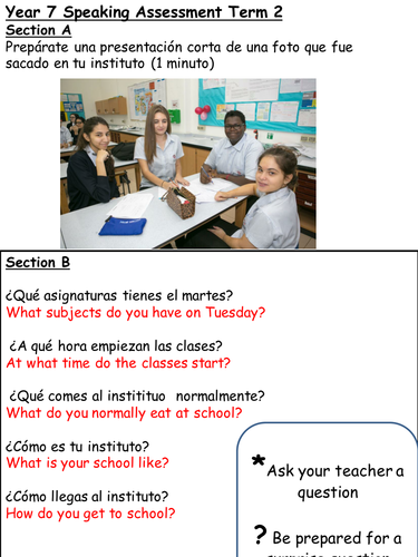 Year 7 Spanish Mastery Assessment Pack - Listos 1 - New assessments ...