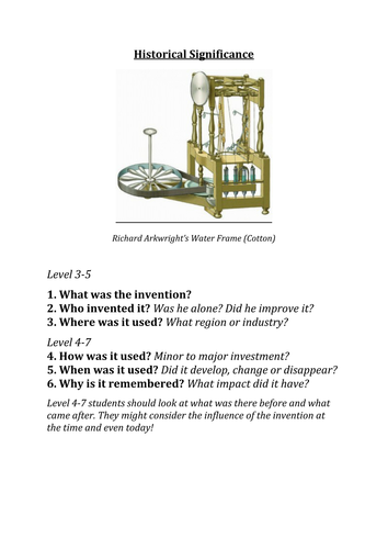 Inventions during the Industrial Revolution - Full lesson - Historical ...
