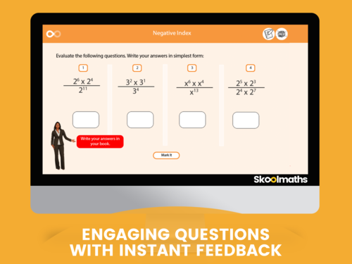 Laws of Indices - KS3 Digital Lesson and Activities | Teaching Resources