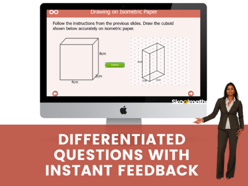 Isometric Drawings Digital Lesson with Printable Worksheet | Teaching ...