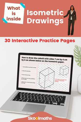 Isometric Drawings Digital Lesson with Printable Worksheet | Teaching ...