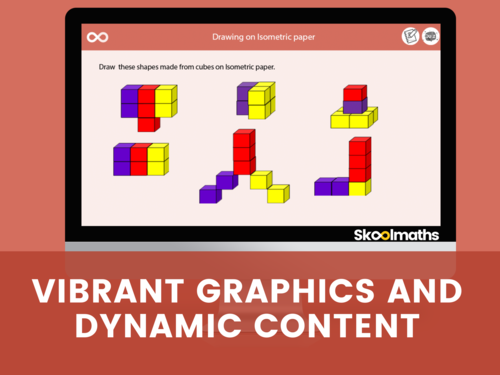 Isometric Drawings Digital Lesson with Printable Worksheet | Teaching ...