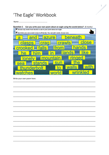 'The Eagle' Tennyson | Teaching Resources