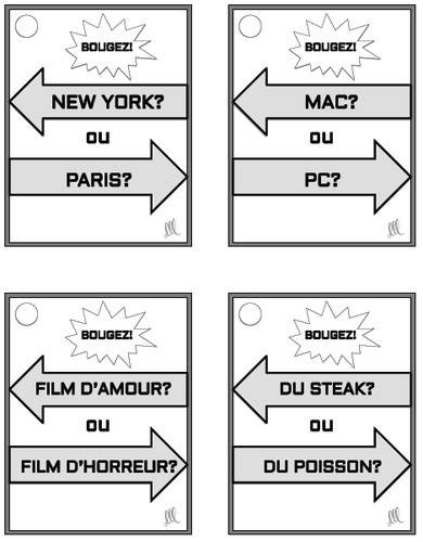 GCSE FRENCH: Ceci ou Cela - French Game of 2 Extremes Ice-breaker ...