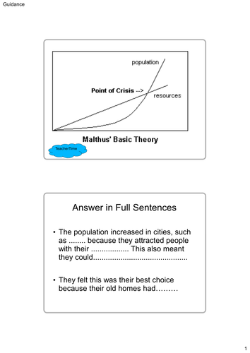 Population Change in the Industrial Revolution - Lesson 1 & 2 - Social ...