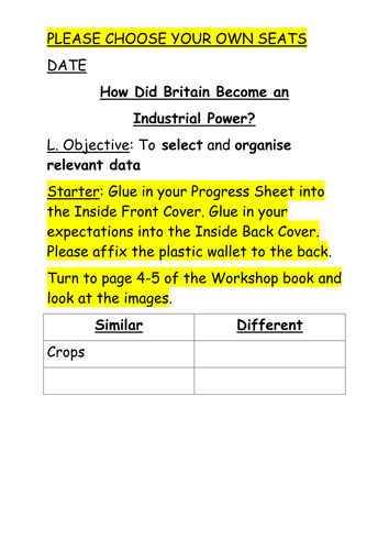 Population Change in the Industrial Revolution - Lesson 1 & 2 - Social ...